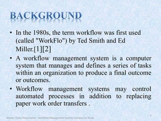 Workflow Management Systems Comparison Study | PPTX | Operating Systems | Computer Software and ...