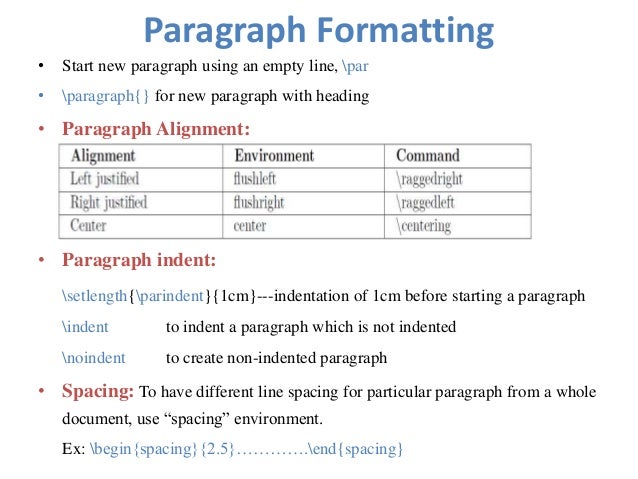 documents writing with LATEX