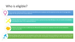 maternity act ppt | PPTX
