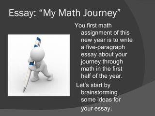 My Math Journey | PPT