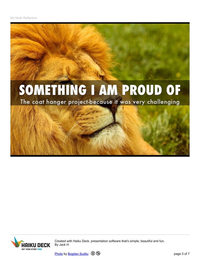 My Math Reflection | PDF