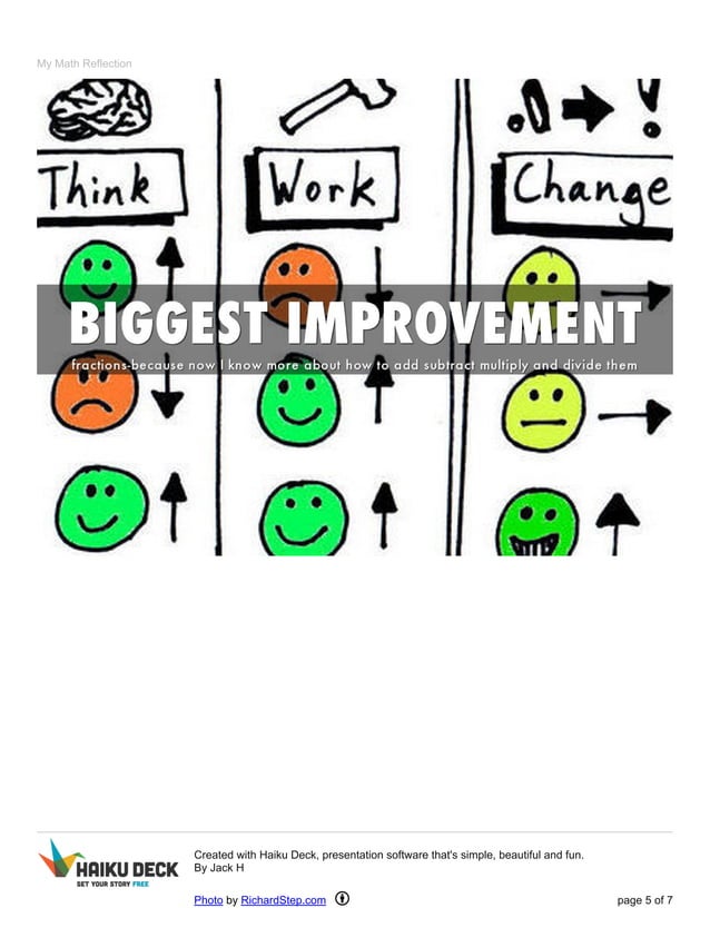 My Math Reflection | PDF