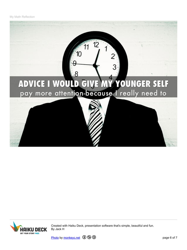 My Math Reflection | PDF