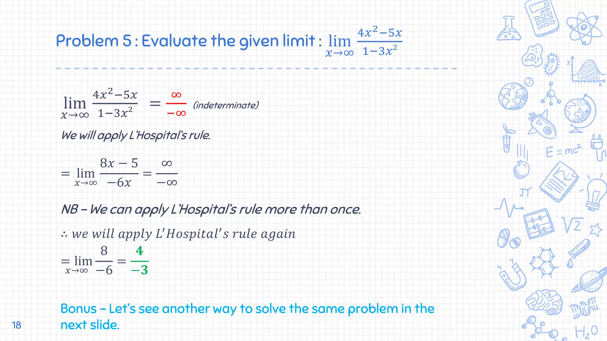 Indeterminate forms and L'Hospital's Rule | PPTX