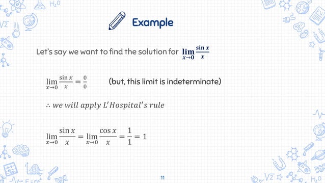 Indeterminate forms and L'Hospital's Rule | PPTX
