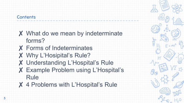 Indeterminate forms and L'Hospital's Rule | PPTX