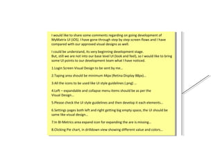 My matrix ui suggestions | PPS