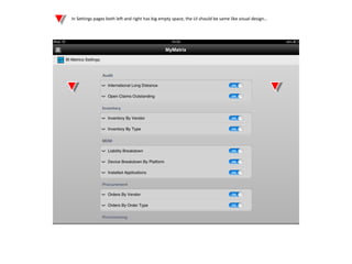 My matrix ui suggestions | PPS
