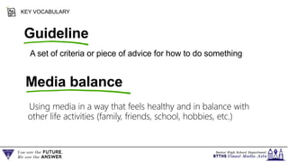 My Media Use: A Personal Challenge | PPT