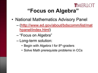 My MERLOT 2009 Presentation | PPT