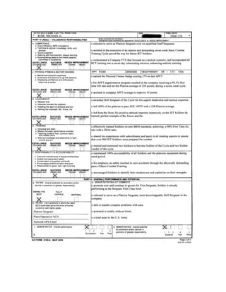 My Military Performance Rating Reports | PDF