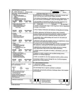 My Military Performance Rating Reports | PDF