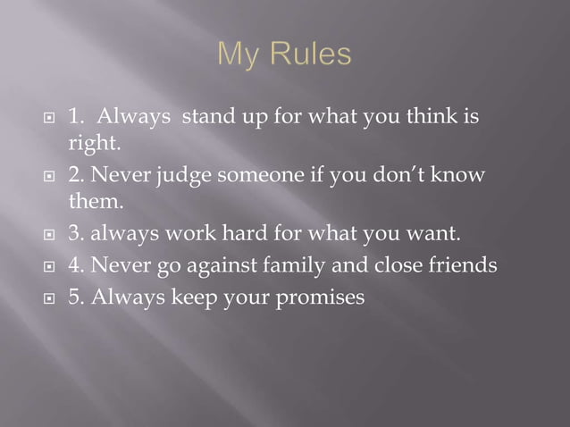 My moral code | PPT