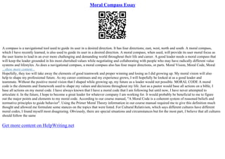 My Moral Compass | PDF