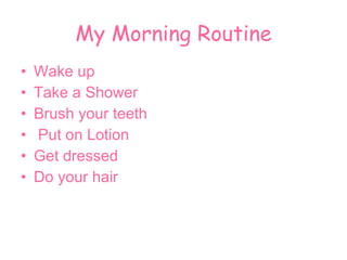 My Morning Routine | PPT