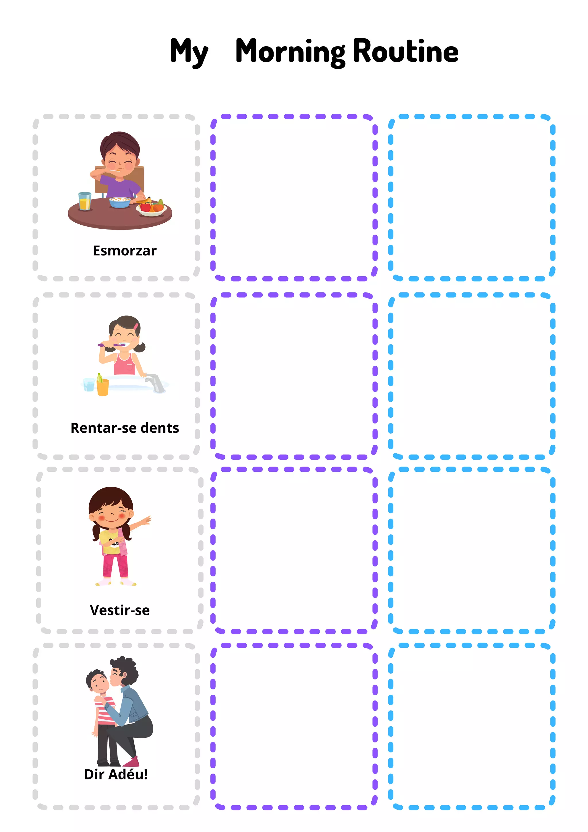 My morning routine worksheet | PDF