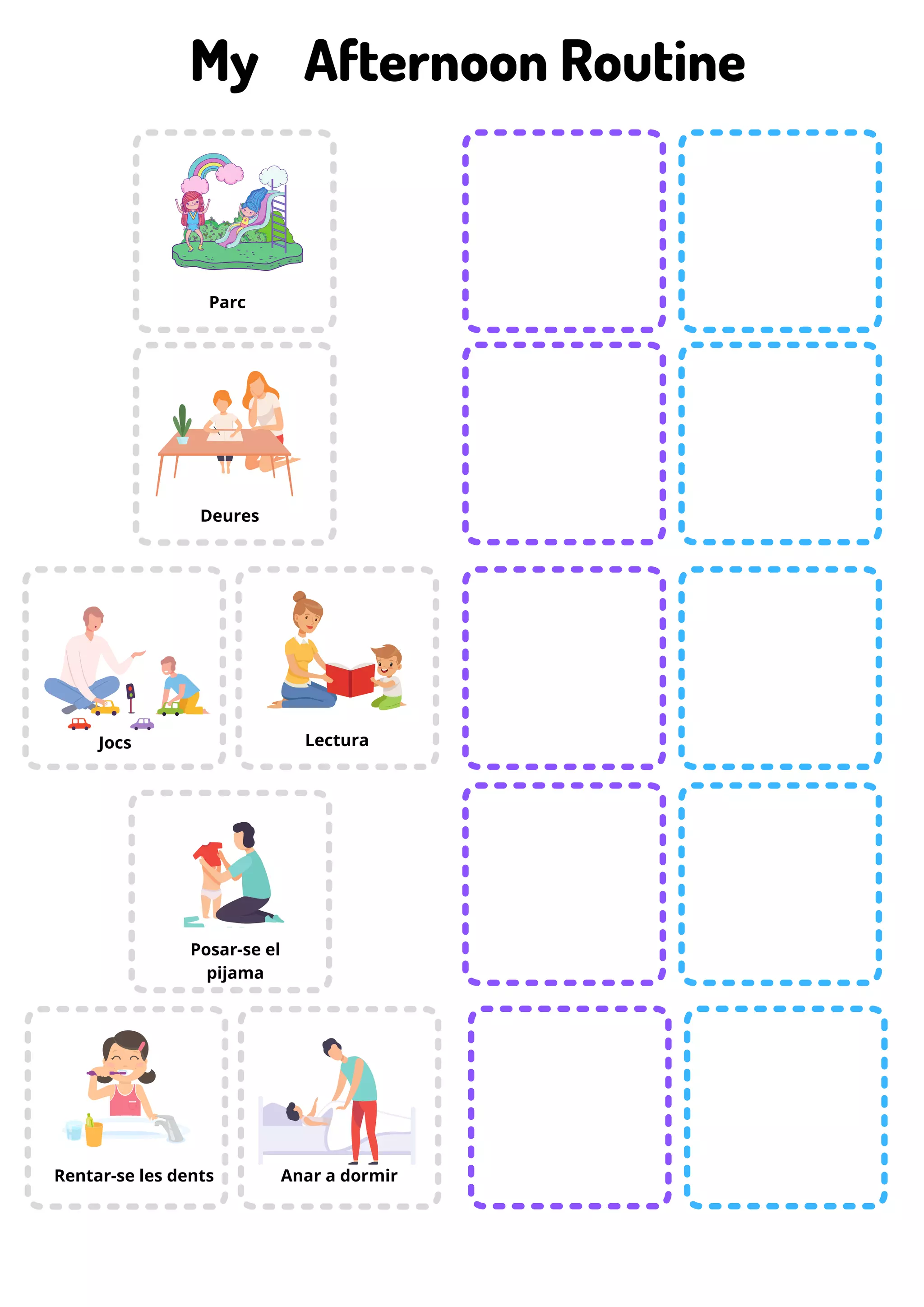 My morning routine worksheet | PDF