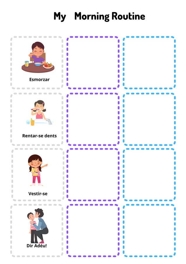 My morning routine worksheet | PDF