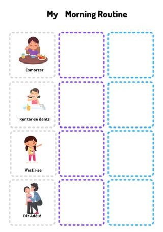 My morning routine worksheet | PDF