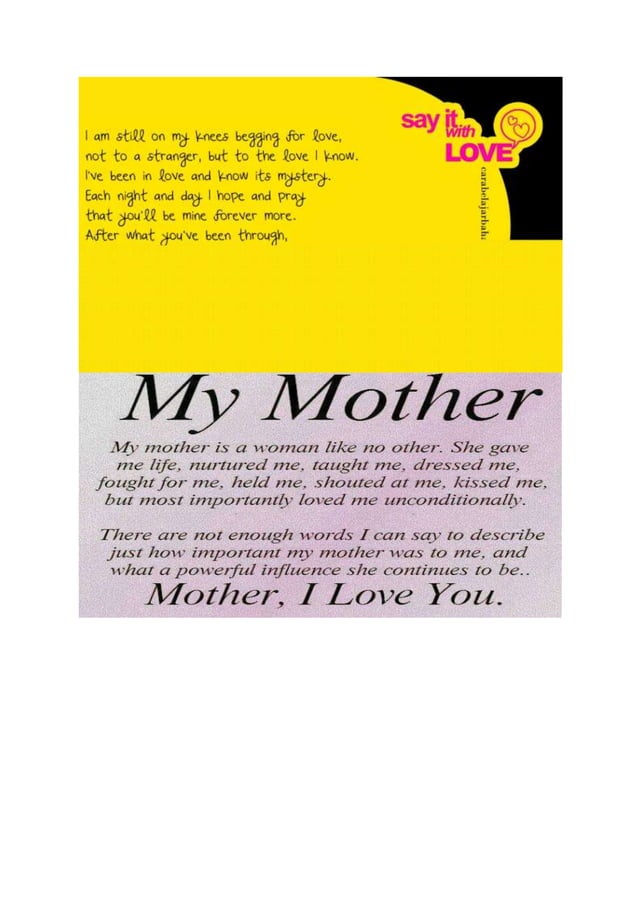 My mother | PDF
