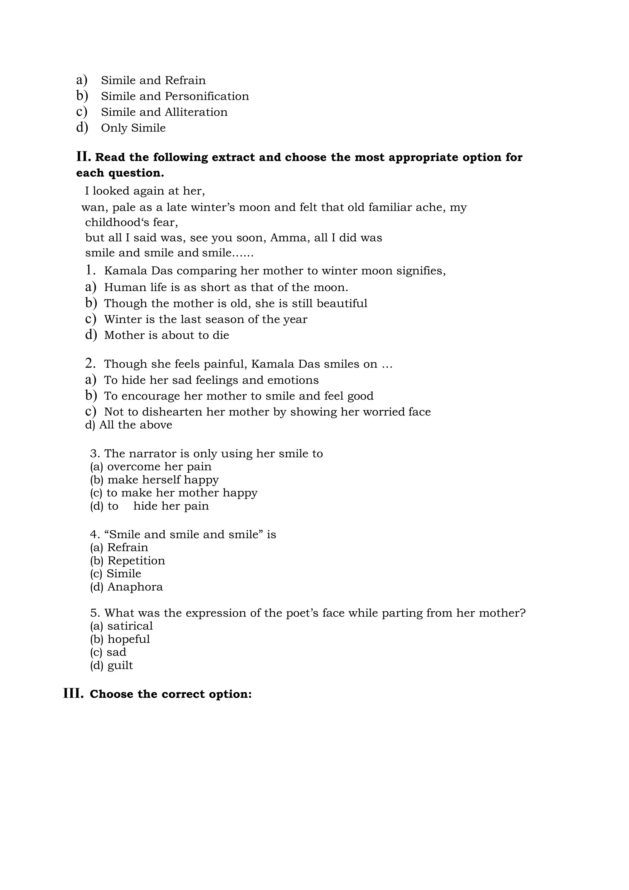 My Mother at 66 Worksheet.pdf wala hai i | PDF