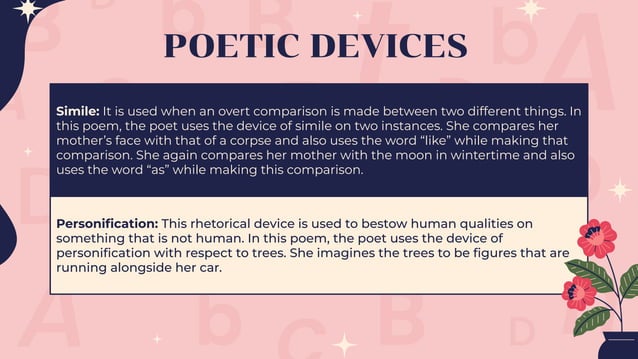 Presentation on Poem Analysis of My Mother At Sixty- Six | PDF