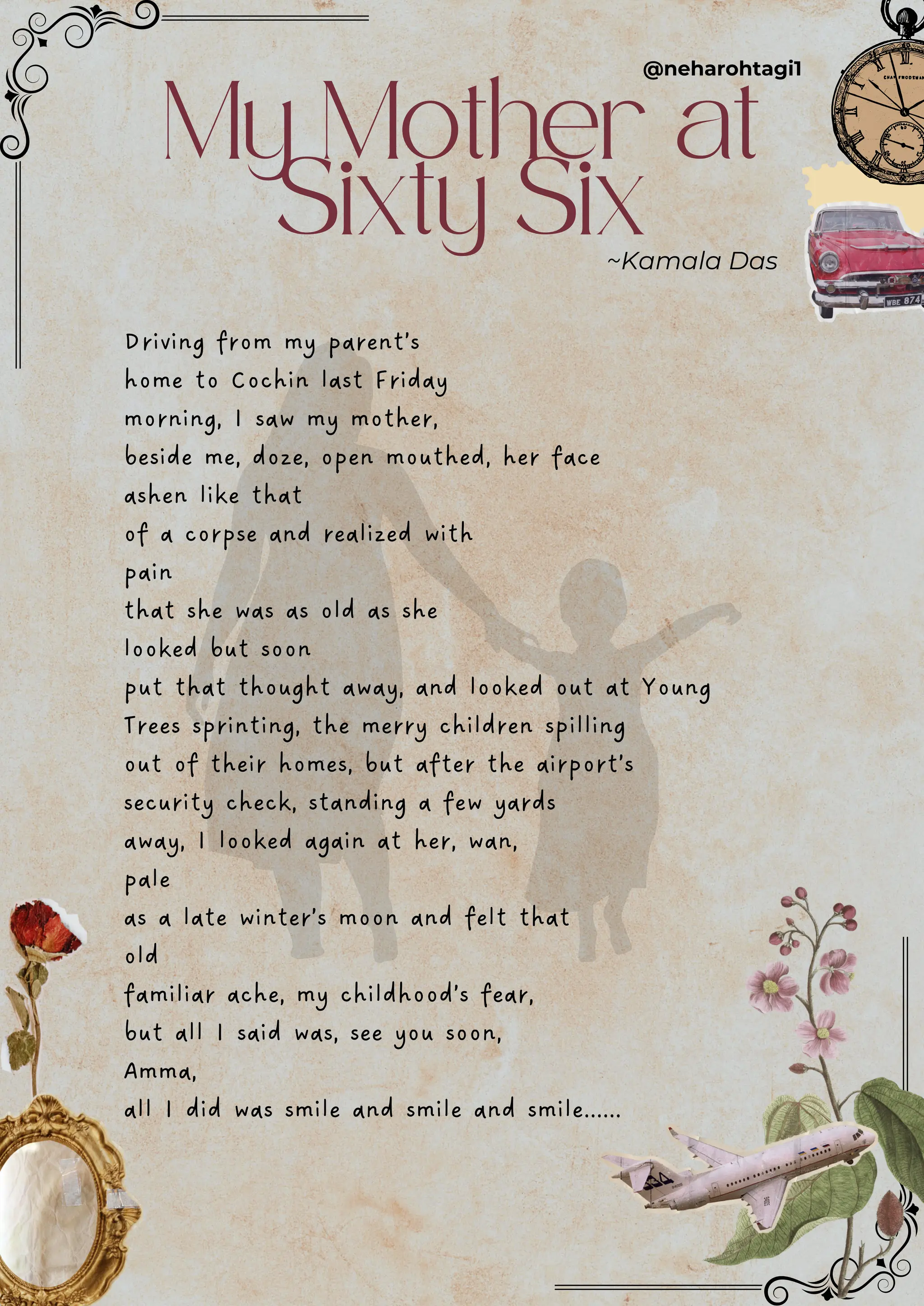 My mother at sixty six Class - 12th PDF. | PDF
