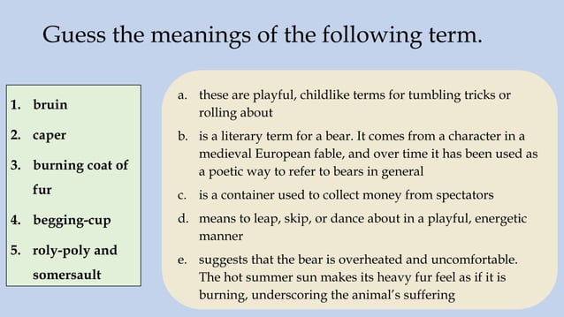 A losson on Poetry: My Mother saw a dancing bear.pptx