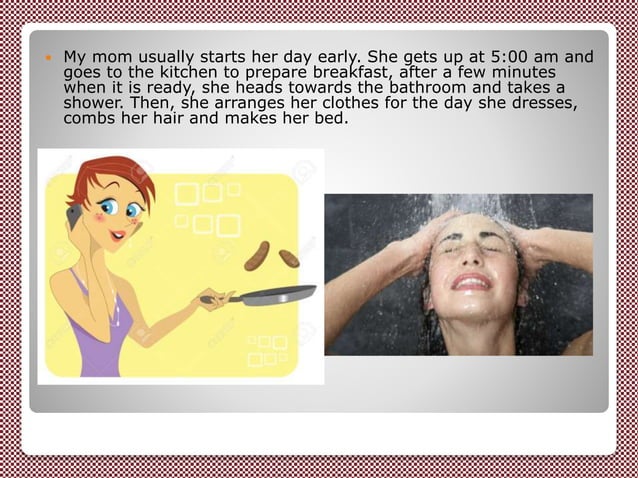My mother´s daily routine | PPTX