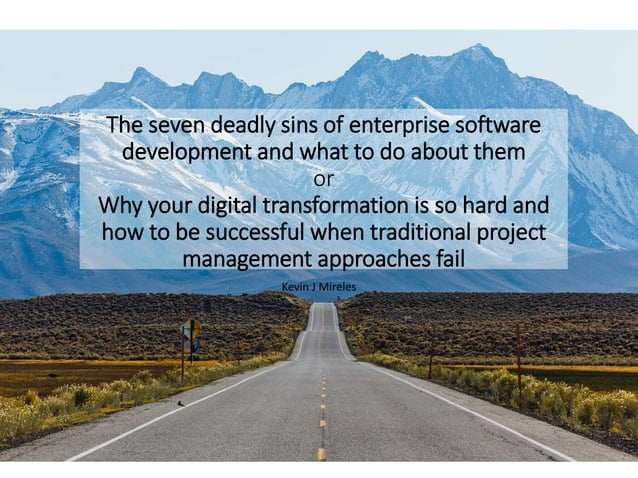 7 Deadly Sins of Software Development | PPT