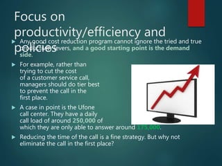 OPEX reduction in telecom industry | PPTX