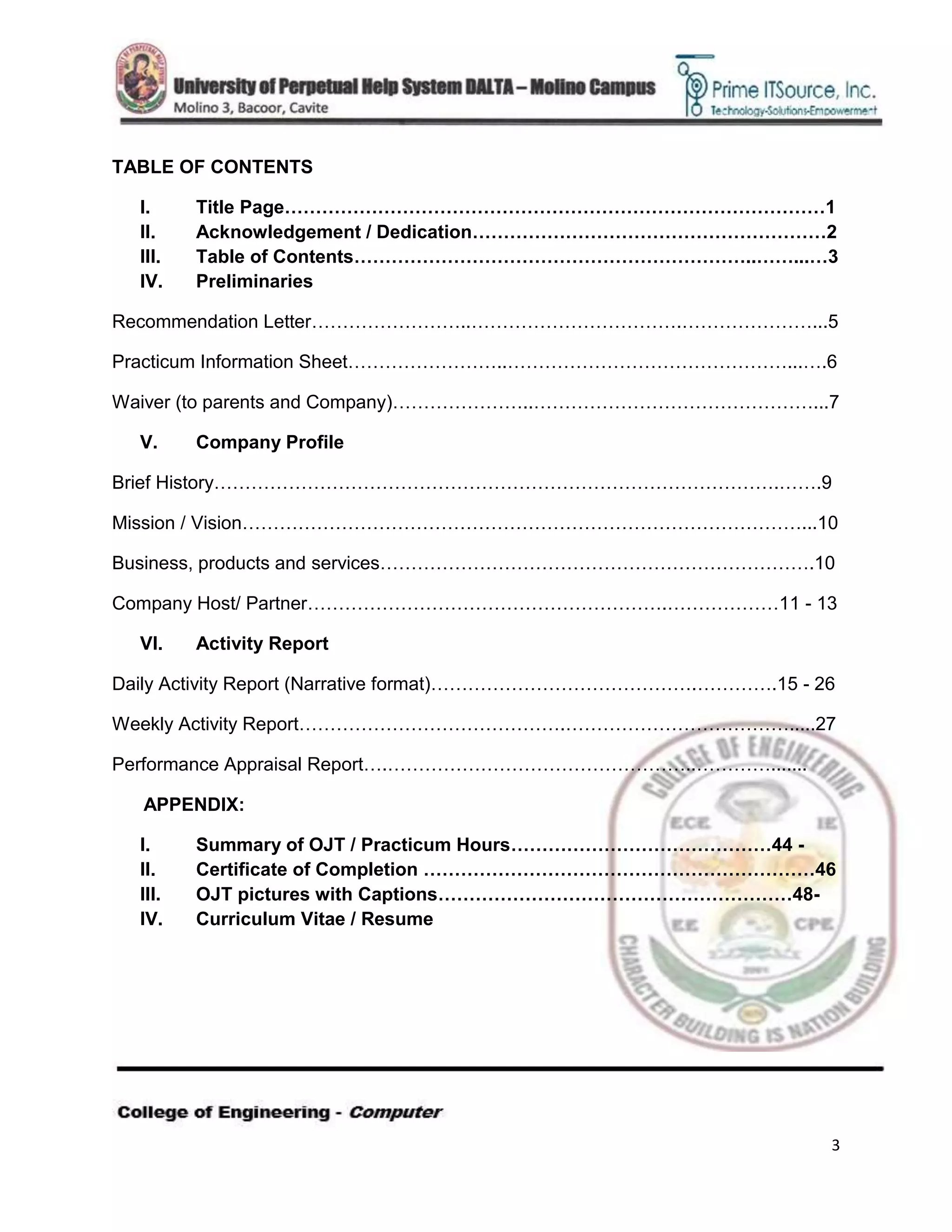Ojt Narrative Report | DOCX