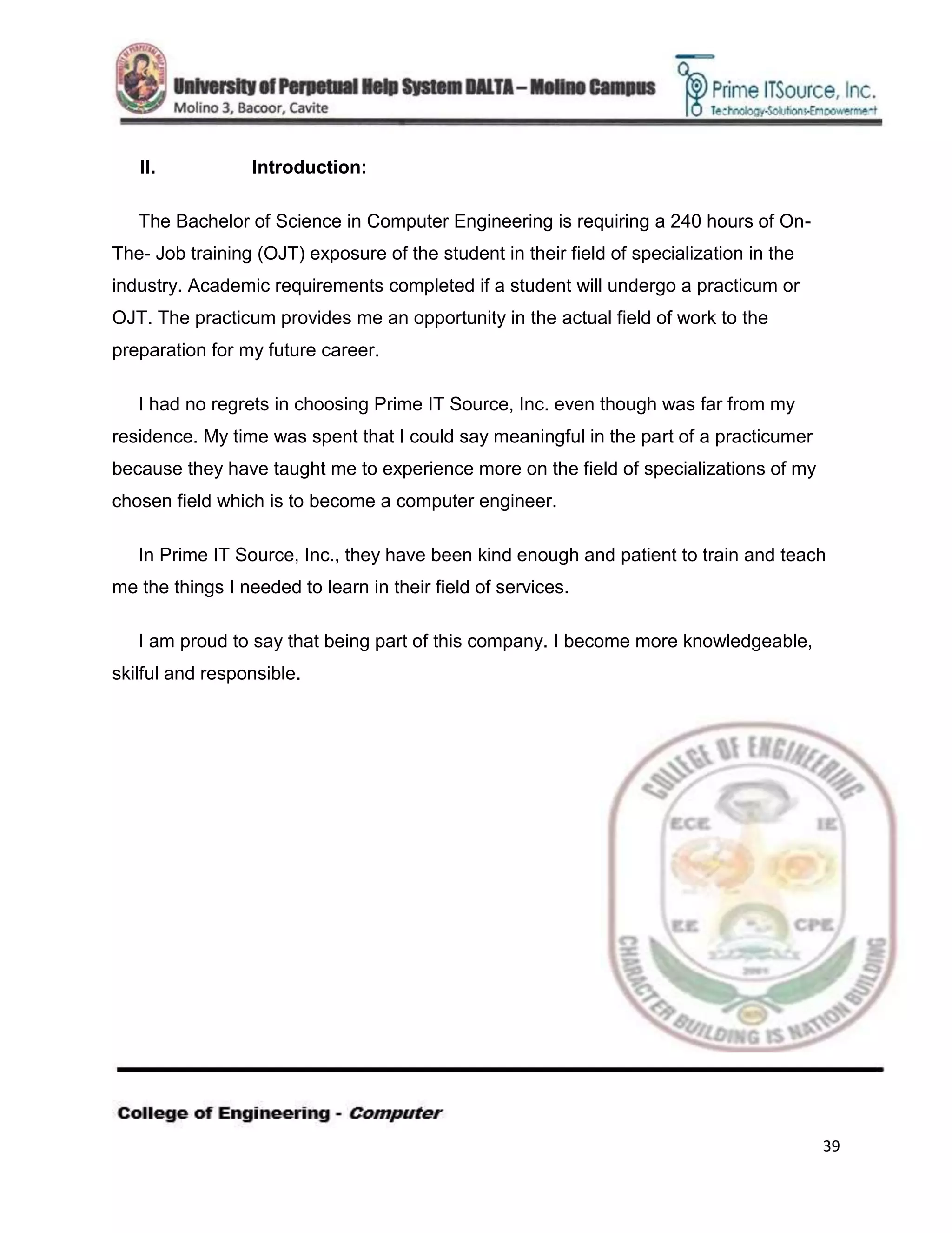 Ojt Narrative Report | DOCX