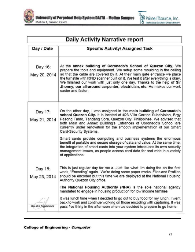 Ojt Narrative Report | DOCX
