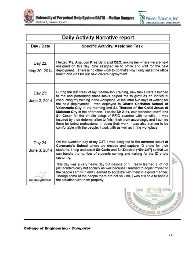 Ojt Narrative Report | DOCX