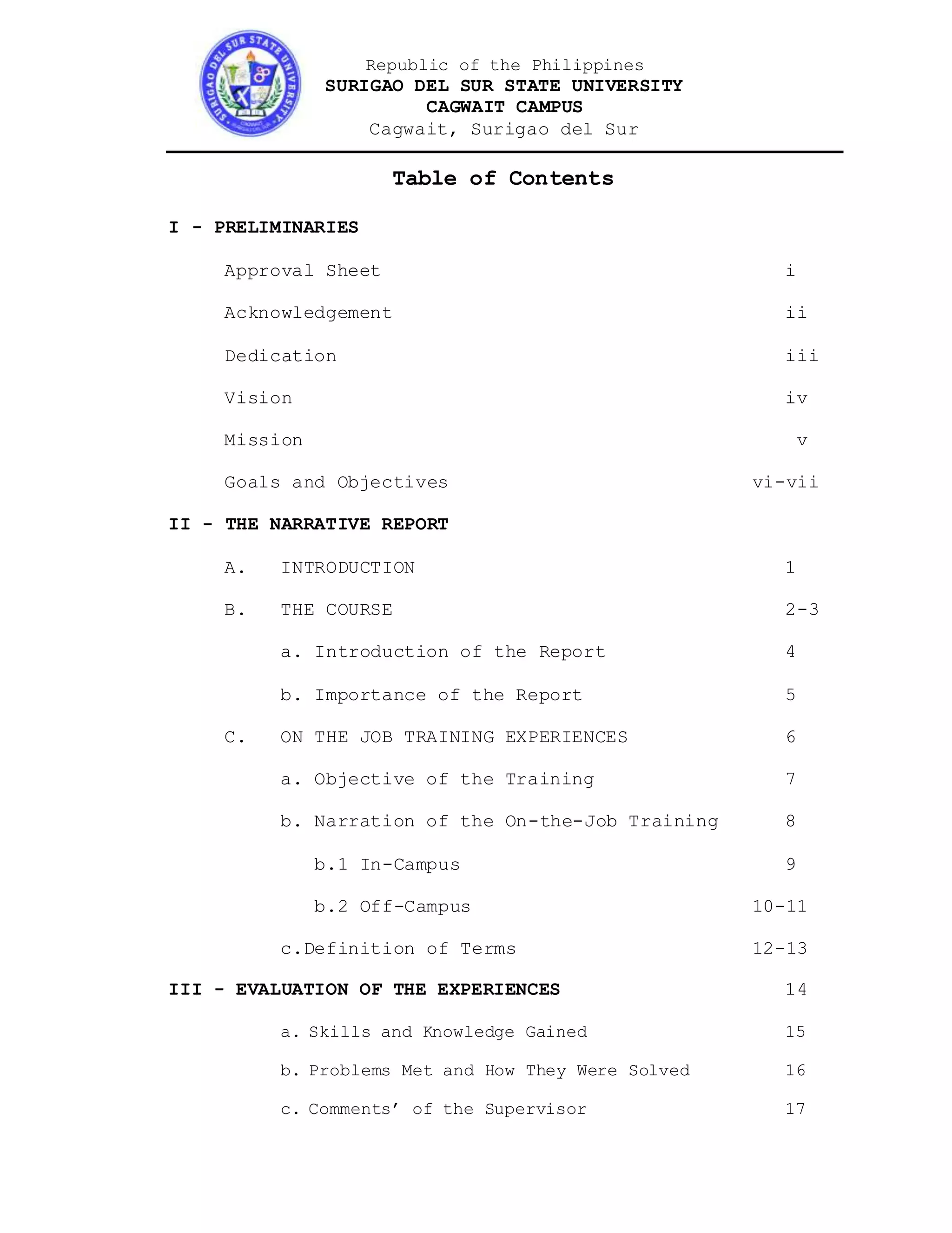 Narrative Report | DOCX