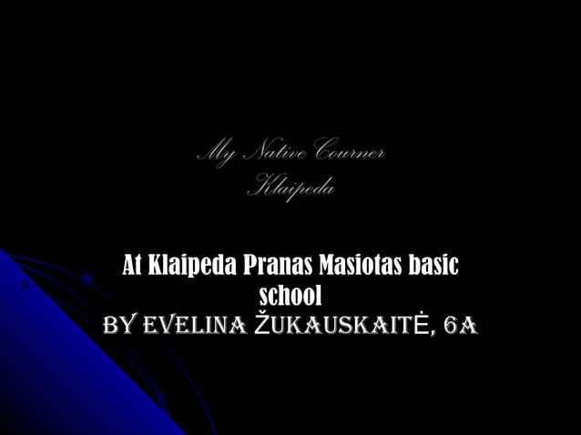 My native courner.ppt evelina 6a | PPT