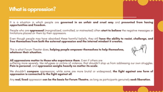 MYndTheater Forum Theatre Performance – Design & Character Creation | PDF