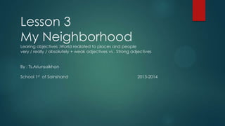 My neighborhood | PPTX