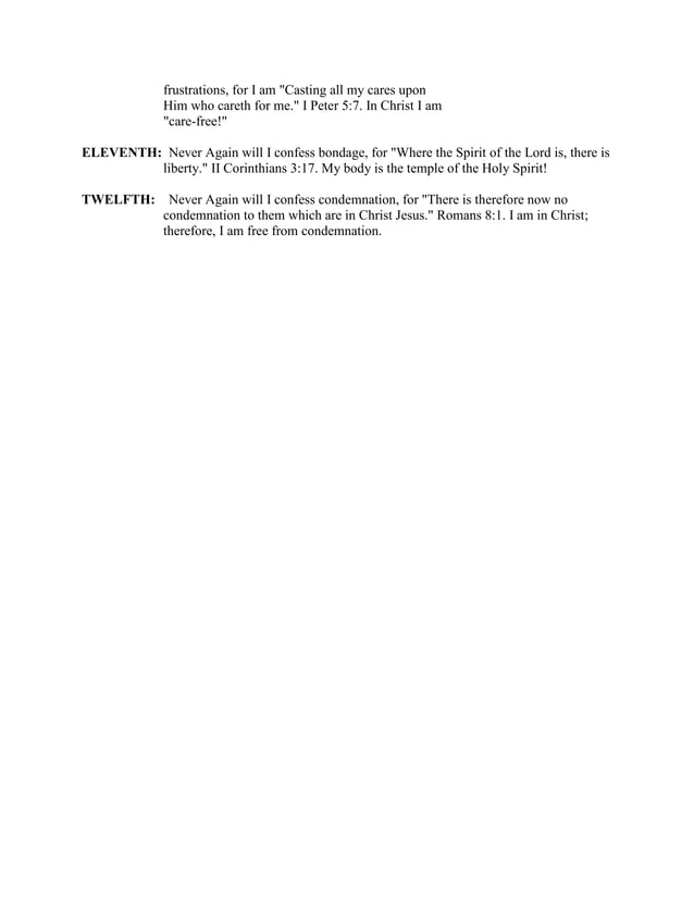 My never again list by don gossett | DOCX | Christianity | Religion ...