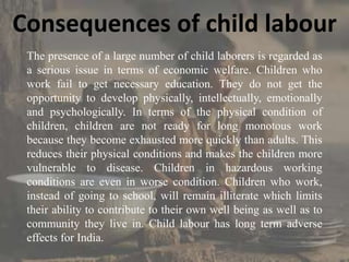 Presentation on Child labour in India | PPTX