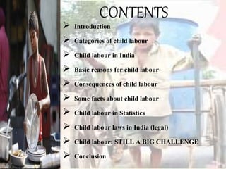 Presentation on Child labour in India | PPTX