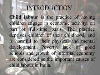 Presentation on Child labour in India | PPTX