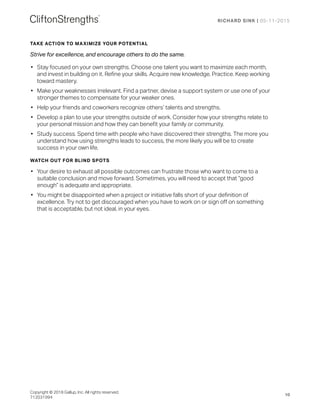 My New Clifton StrengthsFinder 34 report | PDF