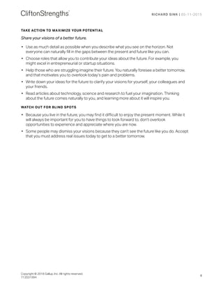 My New Clifton StrengthsFinder 34 report | PDF