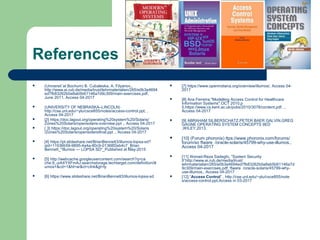 Unix SVR4/OpenSolaris and allumos Access Control | PPT