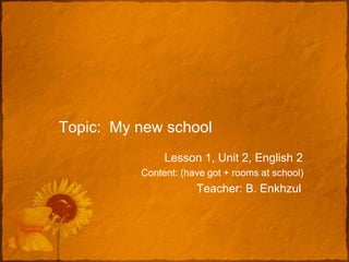 My new school | PPT
