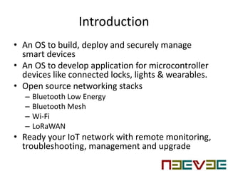 Introduction about Apache MYNEWT RTOS | PPTX