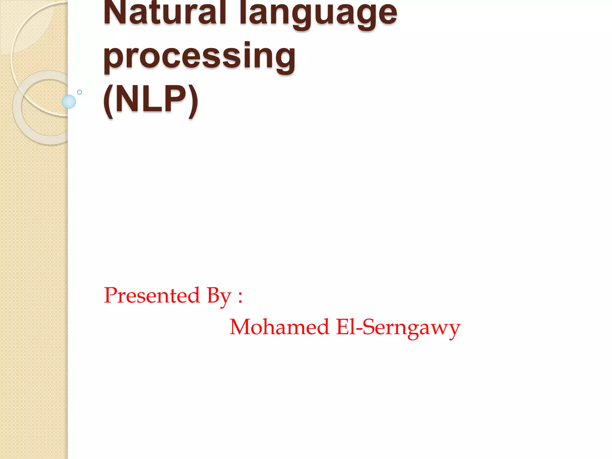 NLP | PPT