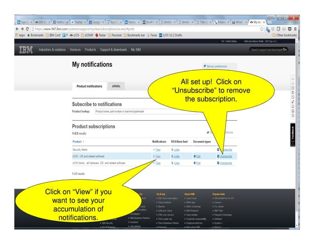 MyNotifications for New Function APAR Subscription | PPT
